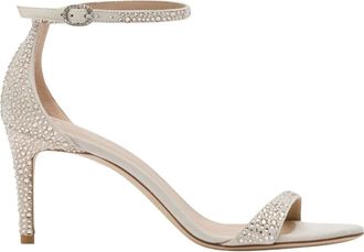 Stuart Weitzman Femme, Chaussures, Beige, Taille: 36 EU Nudist Shine 75 Sandal