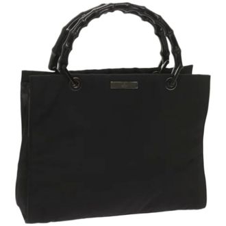 Gucci Sac &agrave; main en toile Pre-owned - Femme - Pre-owned - Noir - Taille: ONE Size
