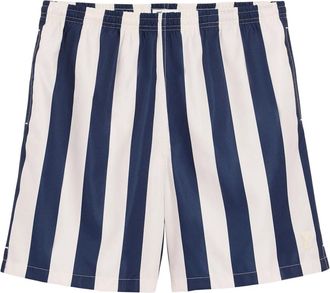 Ami Homme, Maillots de bain, Bleu, Taille: XL Long Stripes Swimsuit