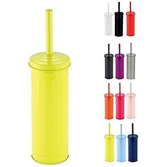 MSV Elegante Toilettenbürste mit Stahlhalterung, Modernes und Langlebiges Design, ideal für EIN Gepflegtes und Funktionales Badezimmer, Habana Grün