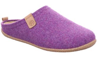 Rohde Damen Pantoffel Softfilz Hausschuh Wechselfu&szlig;bett Tivoli-D 6860, Gr&ouml;&szlig;e:41 EU, Farbe:Violett