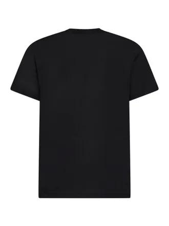 Moncler Mens T-Shirt Cotton Jersey Black T-Shirts And Polos