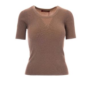 Max Mara Rundhals-Strickware - - Knitwear - Damen - Beige - XS