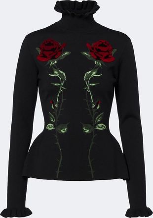 Blumarine Bestickter Pullover aus Schurwolle