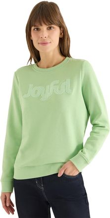 Cecil Sweatshirt mit Stickerei Bamboo Green XXL