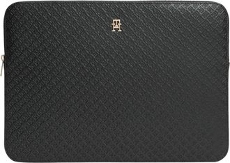 Tommy Hilfiger Damen Th Icon Laptop Sleeve Mono Aw0aw18603 Weitere kleine Accessoires, Black (Black)