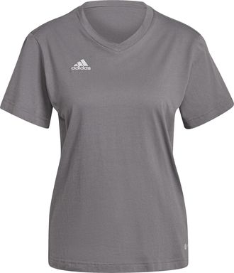 adidas Damen Entrada 22 Tee, Team Grey Four, XXS