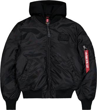 Alpha Industries Alpha Industries Herren MA-1 TT Two Tone Hood Bomberjacke, Black, L