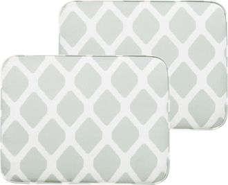 Beliani Bequemes Sitzkissen für Gartenstühle in Dreieck in Mintgrün Polsterbezug