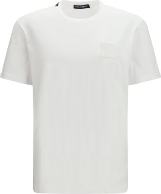 Dolce & Gabbana Patch-Detailed T-Shirt - White