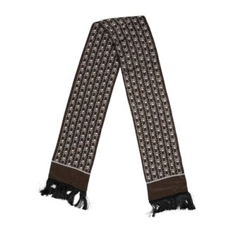 Dolce & Gabbana Schal mit Totenkopf-Print und Fransen - - Accessories - Damen - Braun - ONE SIZE