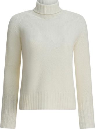 Drumohr Pull &agrave; col roul&eacute; en cachemire - Femme - Pulls - Blanc - Taille: 42 FR