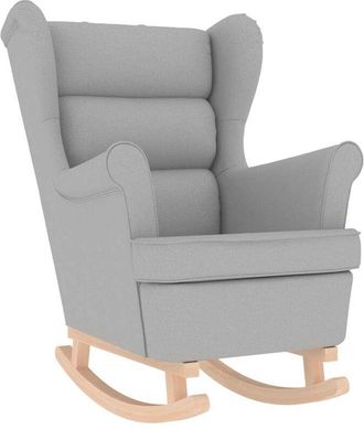 vidaXL Schaukelsessel Wolkengrau 74x90x102 cm Stoff Vidaxl