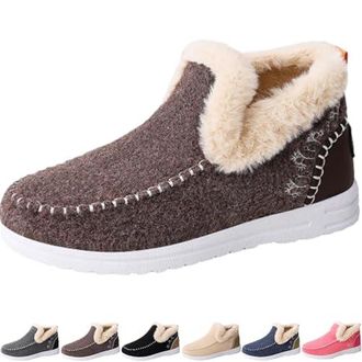Generic Bottes orthop&eacute;diques confortables en polaire pour homme et femme - Doublure en peluche chaude - Antid&eacute;rapantes - Bottes d&eacute;contract&eacute;es l&eacute;g&egrave;res et chaud