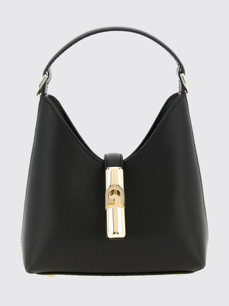 Furla Mini sac port&eacute; &eacute;paule en cuir grain&eacute; avec logo Monogram et bandouli&egrave;re