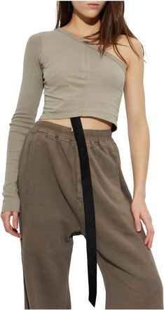 Rick Owens Femme, Tops, Beige, Taille: 42 FR Top asym&eacute;trique
