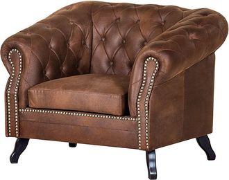 ars manufacti home24 Sessel Braun/Braun Microfaser 108 x 84 x 88cm