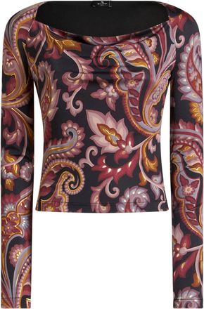 Etro Jersey-Oberteil mit Print - Rosa