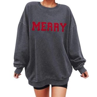 Generic Pull Noel Femme Moche Sweat-Shirt De NoëL pour Femme Col Rond Manches Longues en Polaire Douce Confortable Design Festif IdéAl pour Les FêTes