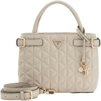 Guess sac &agrave; main sac &agrave; &eacute;paule bandouli&egrave;re Paisleigh Small Satchel Light Taupe beige