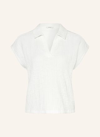 OPUS Blusenshirt Santolini Im Materialmix weiss