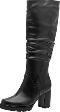 Marco Tozzi Bottes Longues pour Femme 2-25601-43 Tendance, Noir, 41 EU