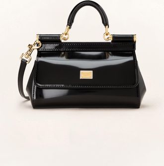 Dolce & Gabbana Umh&auml;ngetasche Sicily Mini schwarz