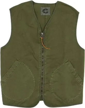 CHESAPEAKE'S Homme, Vestes, Vert, Taille: M Deck Vest HBT
