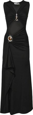 CHRISTOPHER ESBER Femme, Robes, Noir, Taille: 38 FR Droplet Crystal Separation Tank Dress