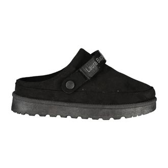 Laura Biagiotti Femme, Chaussures, Noir, Taille: 37 EU Sabot &agrave; Bordure en Fourrure