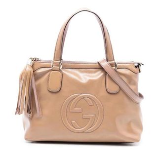 Gucci Pre-owned Soho Working Satchel - Femme - Pre-owned - Beige - Taille: ONE Size