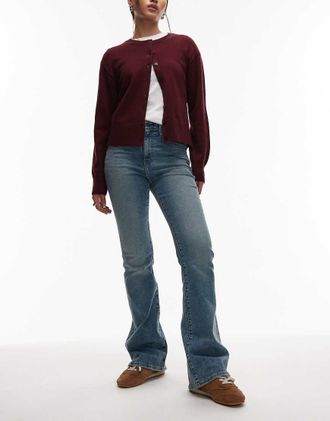 Levi's 726 - Schlagjeans in blauer Vintage-Waschung mit hohem Bund