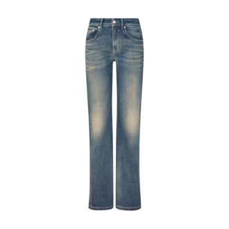 Moschino Baumwoll-Denim Schlaghose - - Jeans - Damen - Blau - W31