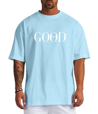 Minetom Herren T-Shirt Oversize Fit Kurzarm Oberteil mit Rundhals S&uuml;ssigkeiten Farben Candy Colors Weit Geschnittenes Lang Tee Einfarbig Basic Shirt T Shirts 