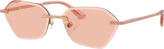 Jimmy Choo London Femme, Accessoires, Rose, Taille: 58 MM Irregular Lunettes de soleil