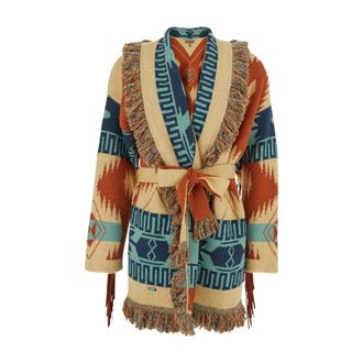 Alanui Femme, Pulls, Multicolore, Taille: 40 FR Golden Dusk Cardigan