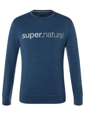 super.natural Sweatshirt Merino Sweatshirt M SIGNATURE CREW pflegeleichter Merino-Materialmix
