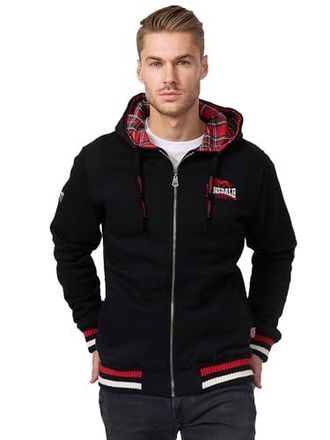 Lonsdale Homme Sweatshirt Hooded Zip Lancaster Sweat shirt, Noir, M EU