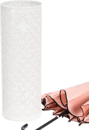 Generico Regenschirm-Organizer, Regenschirmständer aus Metall, zusammenklappbar, mit langem Griff