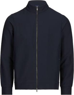 Cala Strickjacke mit Reißverschluss und hohem Kragen in Blau