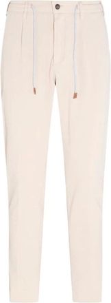Eleventy Homme, Pantalons, Beige, Taille: W36 Pantalon Coton Cordon de Serrage