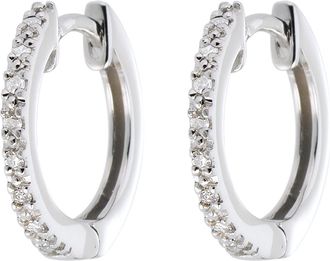 Edenly Creolen in Weissgold - 16 Diamanten