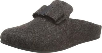 FitFlop Femme Shuv Cushy Chaussons Sabots en Feutre, Tout Noir, 43 EU