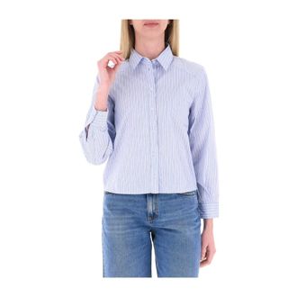 Marella Femme, Blouses et Chemises, Bleu, Taille: 42 FR Shirt