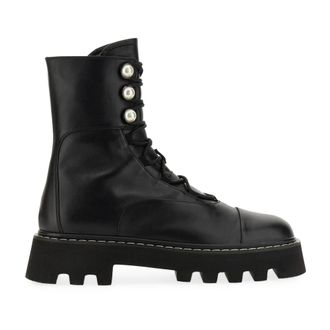 Nicholas Kirkwood Pearlogy Combat Boot 40 mm - - Shoes - Damen - Schwarzk - 40 EU