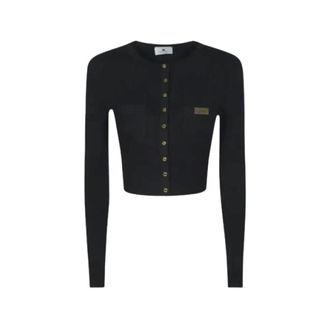 Elisabetta Franchi Damen, Strickwaren, Schwarzk, SGr&ouml;&szlig;e