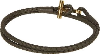 Tom Ford Homme, Accessoires, Vert, Taille: L T Wrap Woven Bracelet