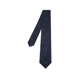 Paul Smith Tonal Floral Tie - - Accessories - Herren - Blau - ONE SIZE