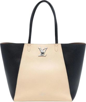Louis Vuitton Sac cabas en cuir pr&eacute;-poss&eacute;d&eacute; - Femme - Pre-owned - Beige - Taille: ONE Size