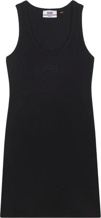 GCDS Gcds, Femme, Robes, Noir, Taille: 34 FR Embroidered Dress